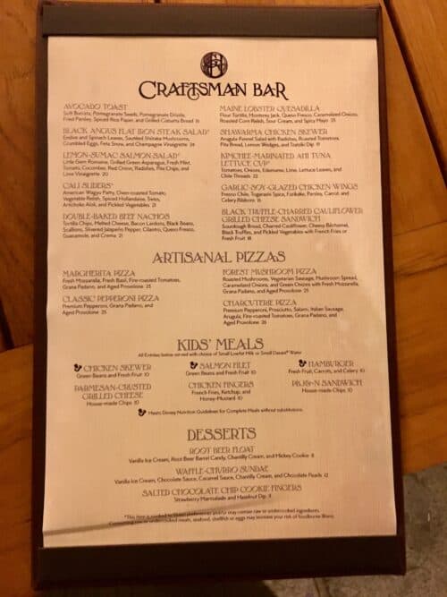 Craftsman Bar Review: Disneyland’s Most Overlooked Dining Spot - The ...