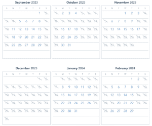 Disneyland Magic Key Calendars