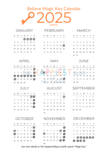 Disneyland Magic Key Calendars