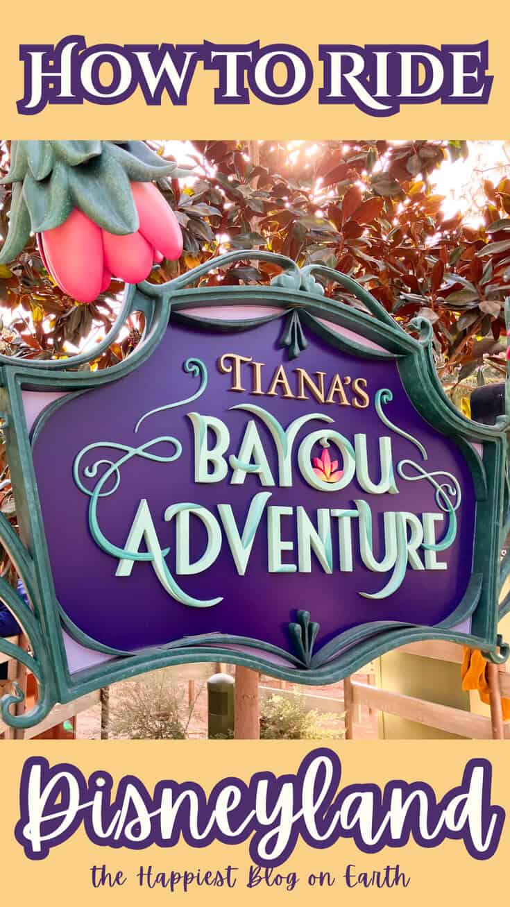Disneyland Plan for Tiana's Bayou Adventure Ride