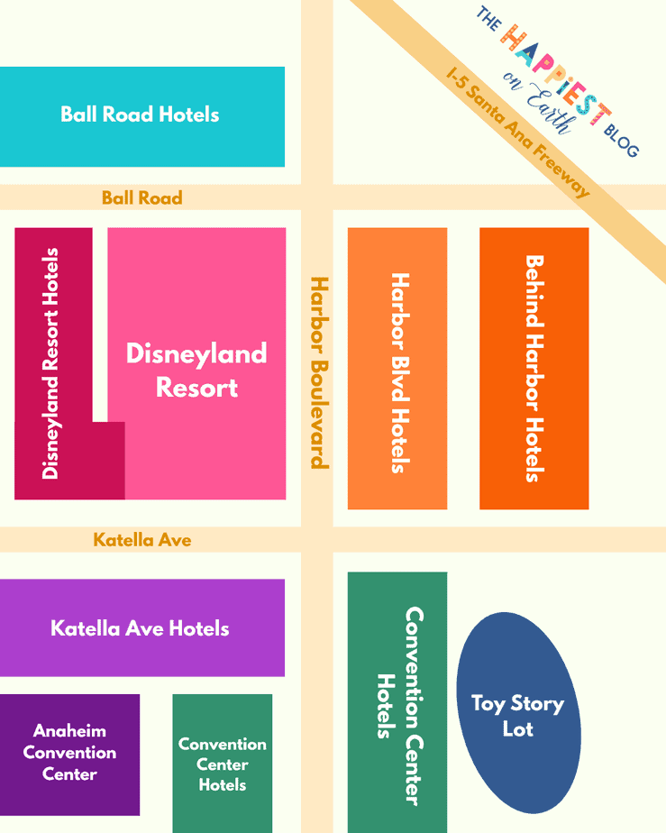 Disneyland Area Hotel Map and Directory - The Happiest Blog on Earth